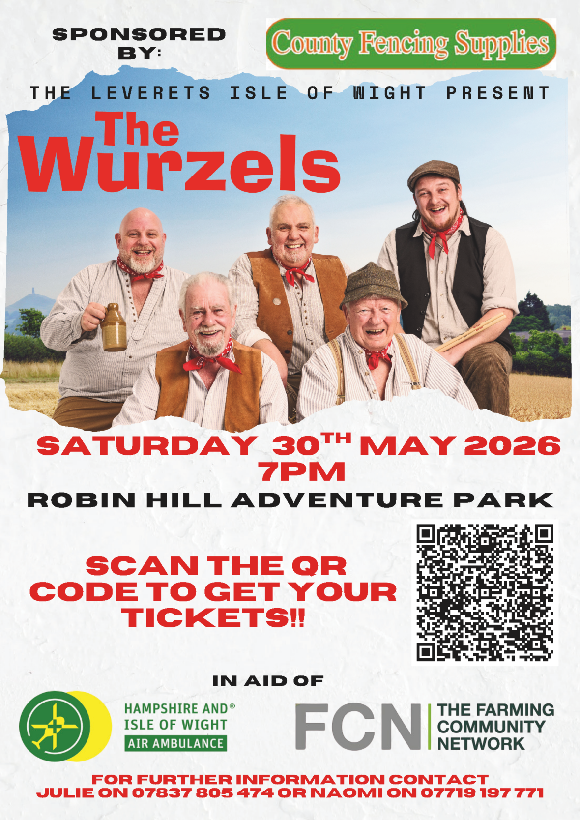 The Wurzels at Robin Hill | Hampshire and Isle of Wight Air Ambulance
