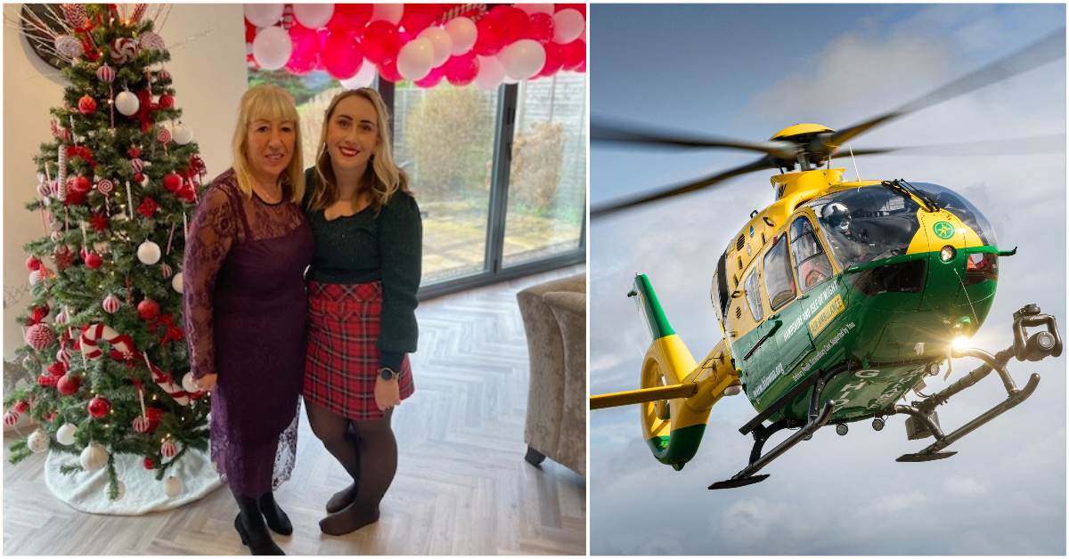 Grandmother stabbed by husband on Boxing Day thanks air ambulance ...