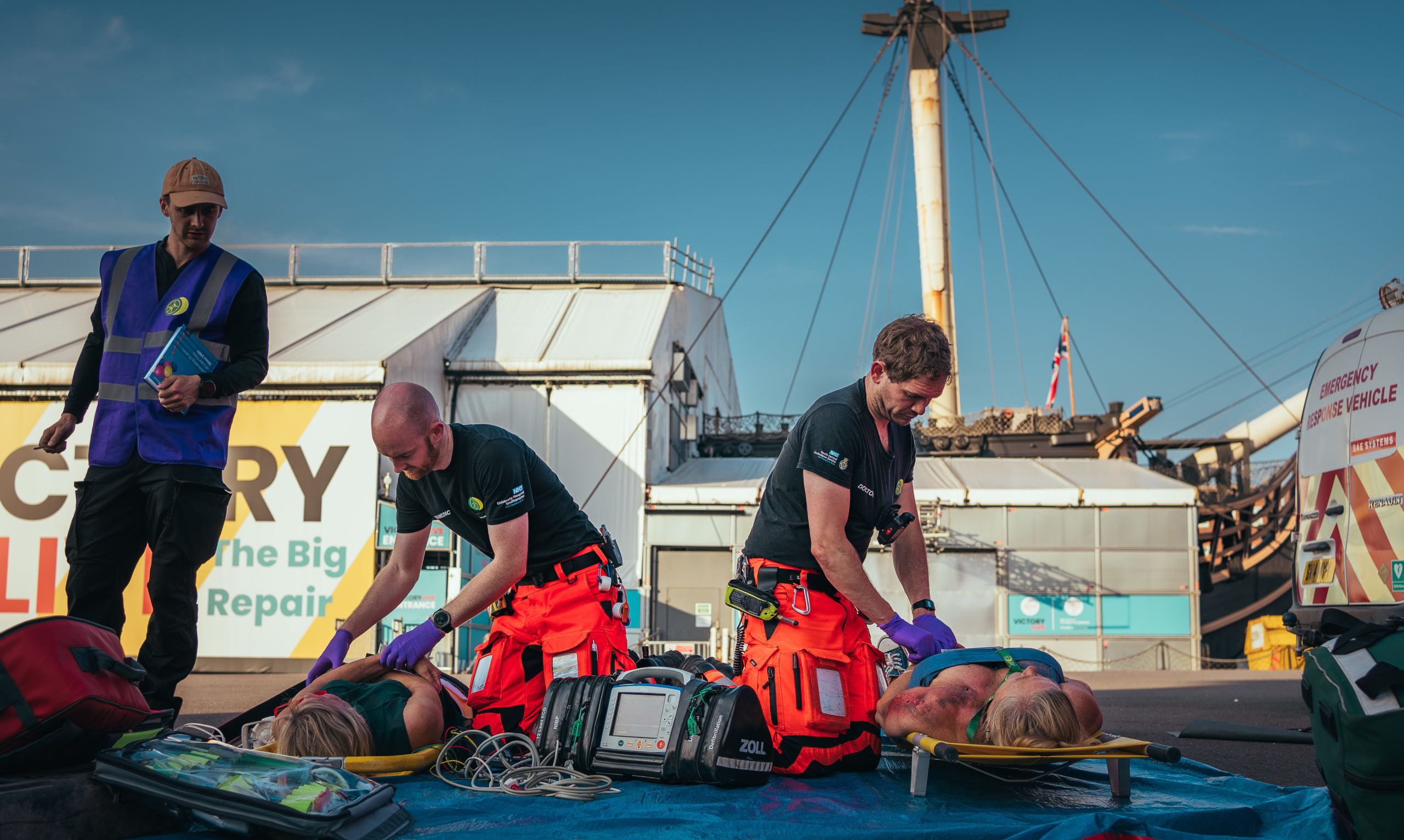 Major incident exercise in Portsmouth Historic Dockyard | Hampshire and ...