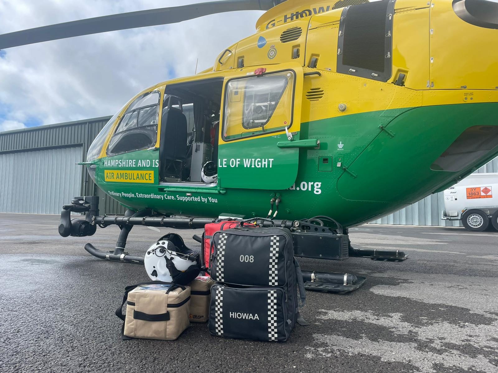 Pioneering whole blood trial | Hampshire and Isle of Wight Air Ambulance